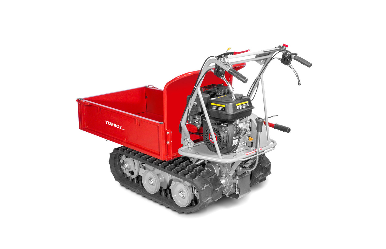 Brouette à moteur thermique à chenilles benne plateau basculante ...