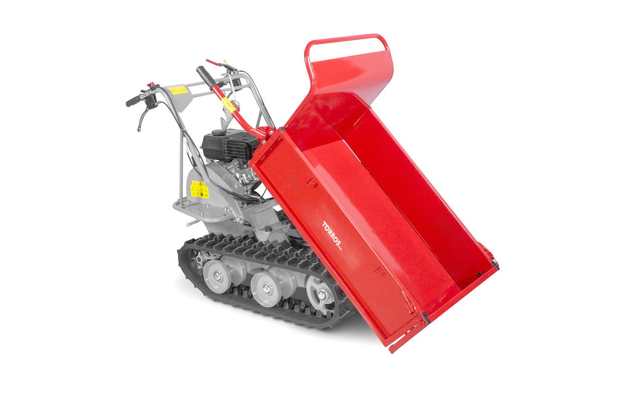 Brouette à moteur thermique à chenilles benne plateau basculante ...