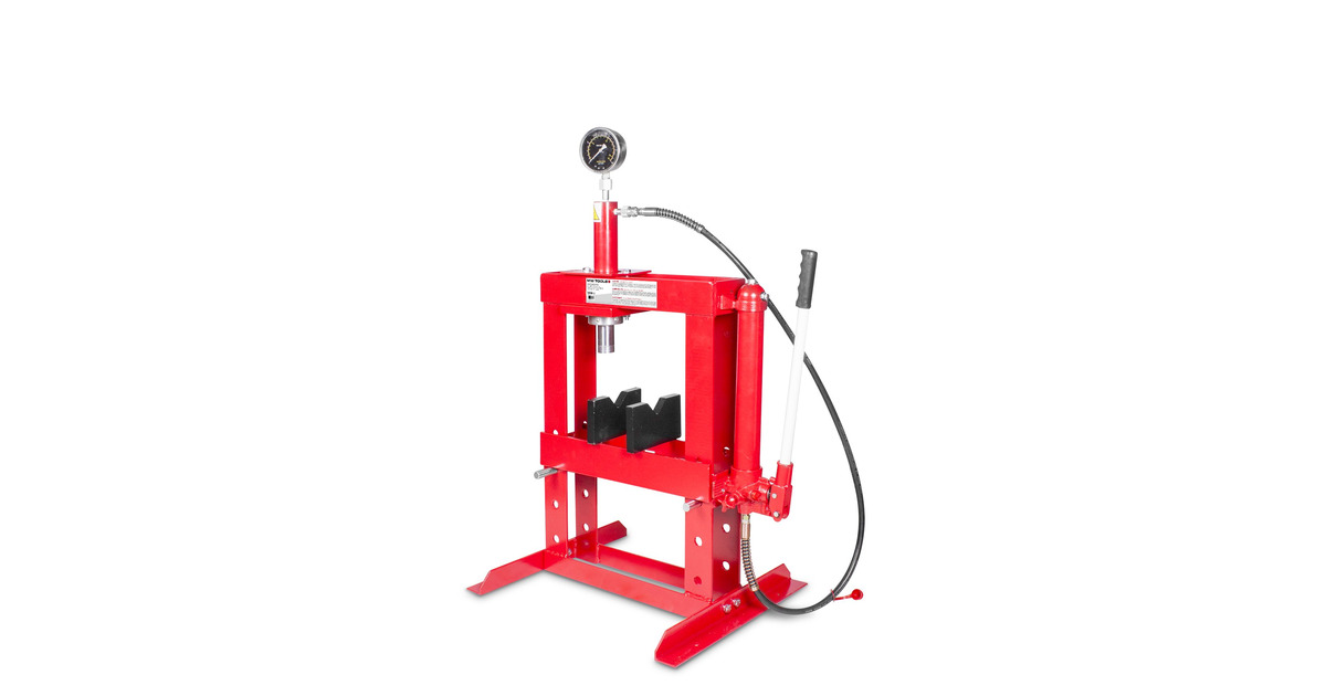 Presse hydraulique de 10 tonnes à fonctionnement manuel MW Tools MW ...