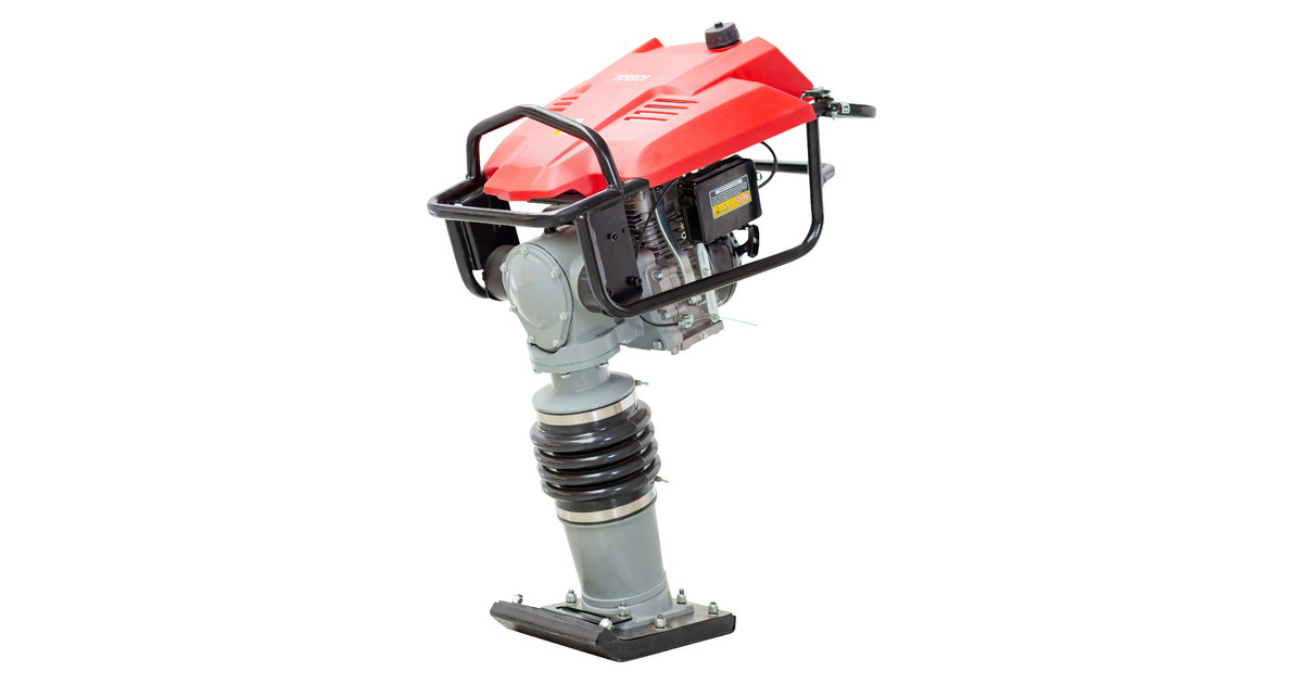 Pilonneuse vibrante thermique 18,5 kN 78 kg moteur essence 5 ch Torros ...