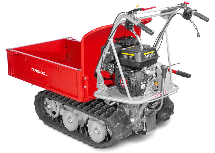 Brouette à moteur thermique à chenilles benne plateau basculante ...